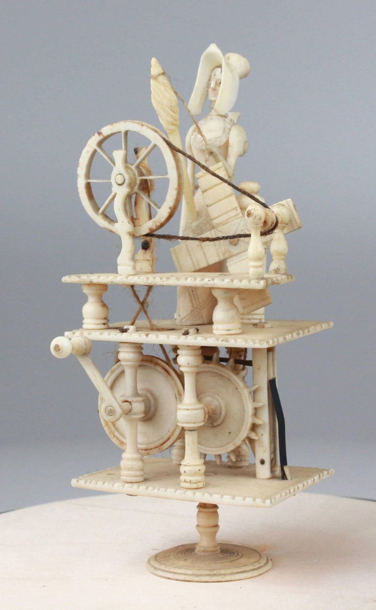 Napoleonic Prisoner of War Spinning Jenny Automaton, circa 1810 at 1stDibs
