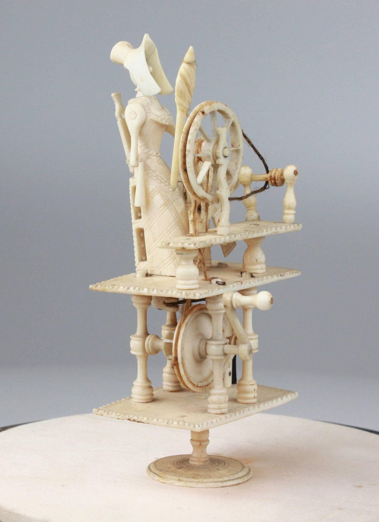 Napoleonic Prisoner of War Spinning Jenny Automaton, circa 1810 at 1stDibs