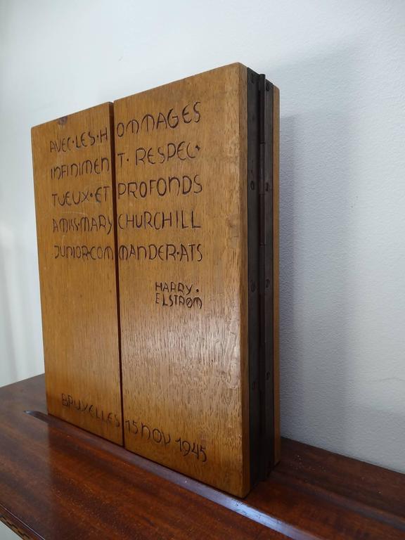 Art Deco WWII Churchill St Michael stone plaque relief sculpture Harry ...