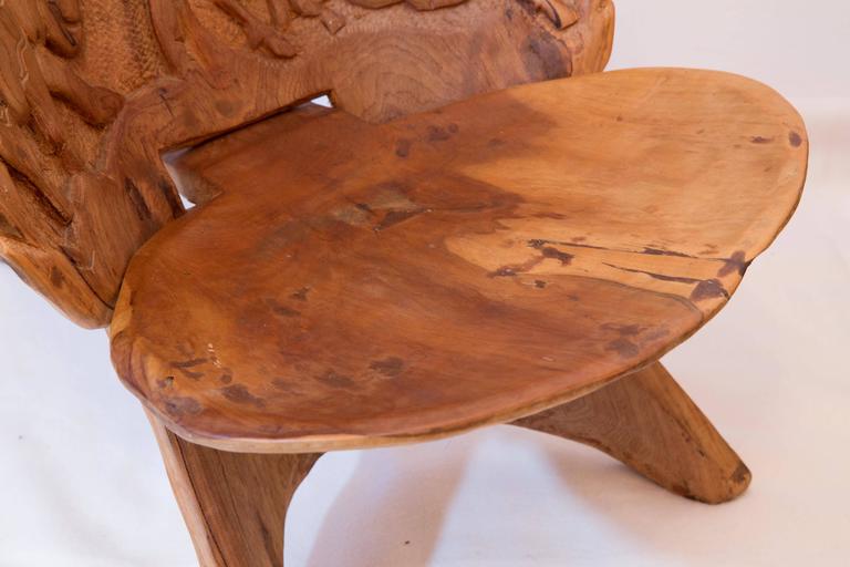 African Duguot Throne Chief Chair Carved Sculpted Animals Free Shipping ...