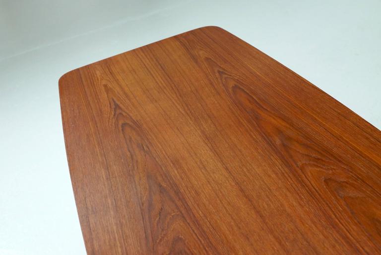 Small Teak Desk by G. Tibergaard for Ikast Møbelfabrik, Denmark at 1stDibs