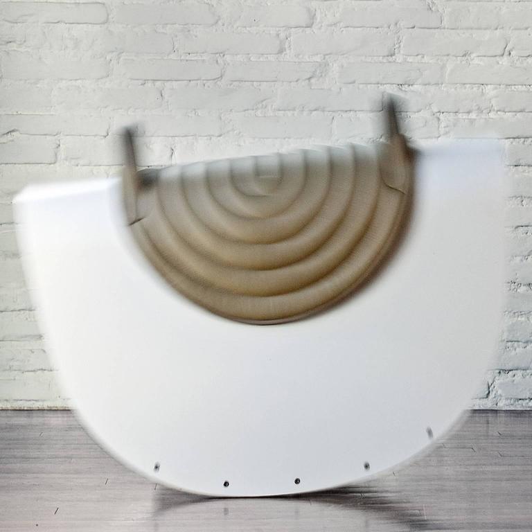 Rocker 01 Iron and Leather For Sale at 1stDibs