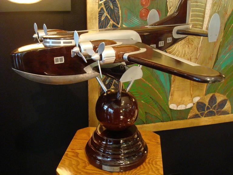 Art Deco Boeing 314 Airplane Pan-American 'Clipper', circa 1938 For ...