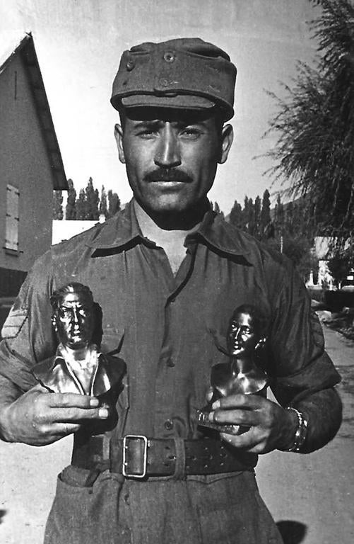 Juan Domingo Peron Bronze Bust of Evita For Sale at 1stDibs