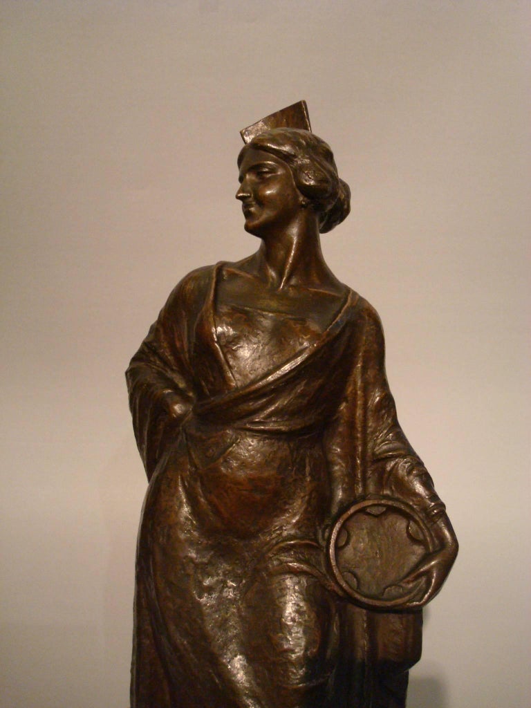 Spanish Flamenco Dancer Bronze Women Figure, 1920s For Sale at 1stdibs