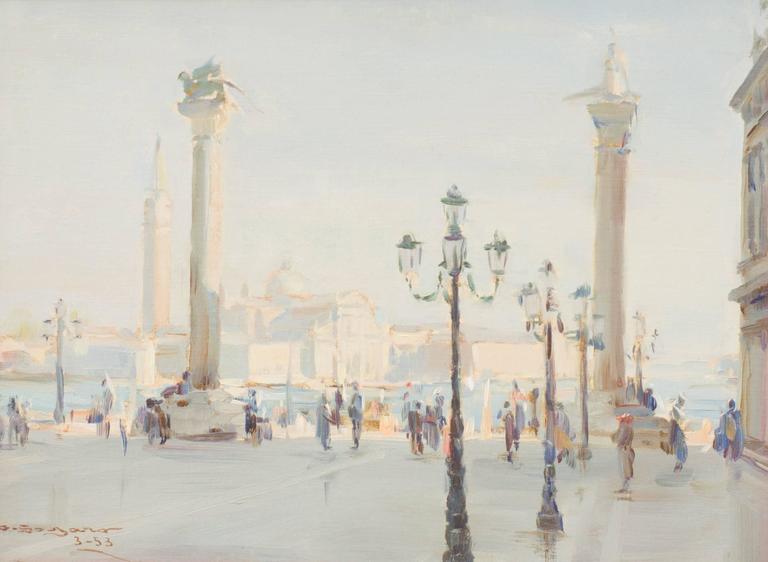 Oscar Sogaro, Venice, Oil Painting at 1stDibs