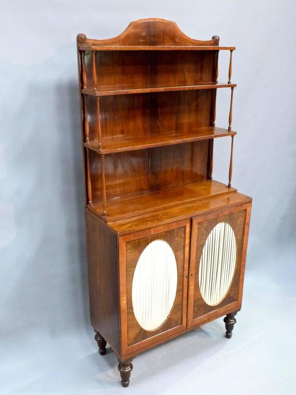 A Pair of Rosewood Waterfall Bookcases at 1stDibs
