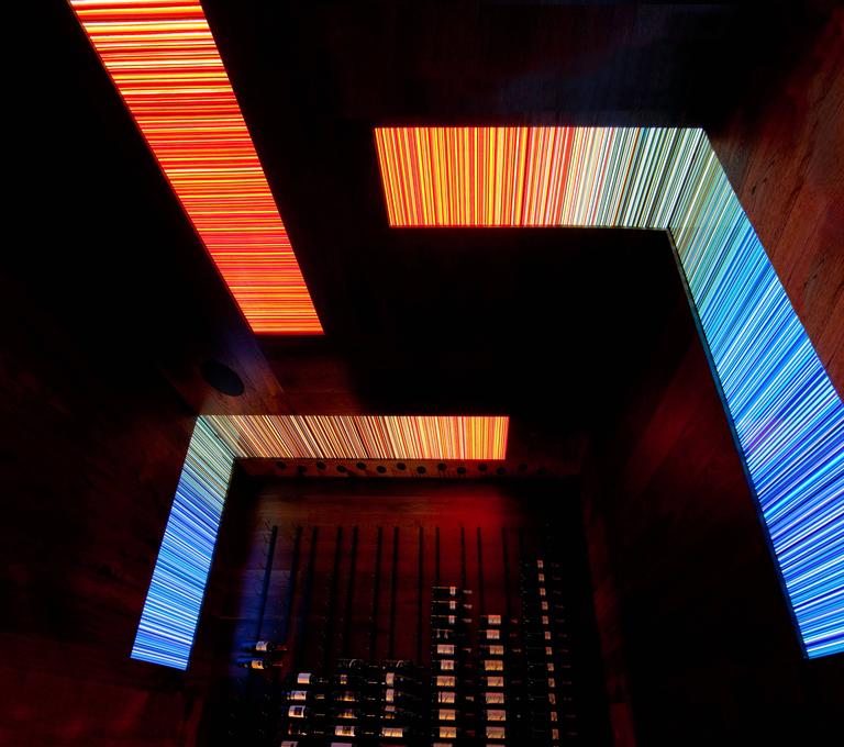 Multicolor Glass Barcode Installation Decoration for Residencies and ...