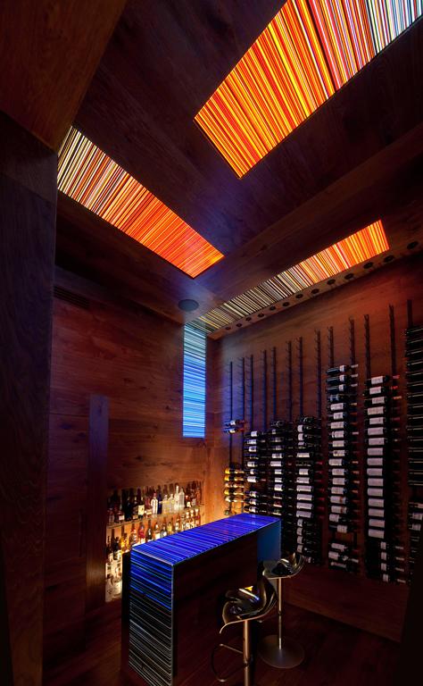 Multicolor Glass Barcode Installation Decoration for Residencies and ...