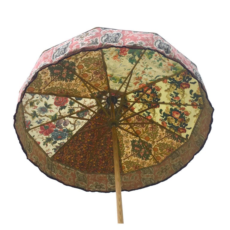 Garden Umbrella Vintage Parasol Sunshade Heritage Textile Pink Liberty ...