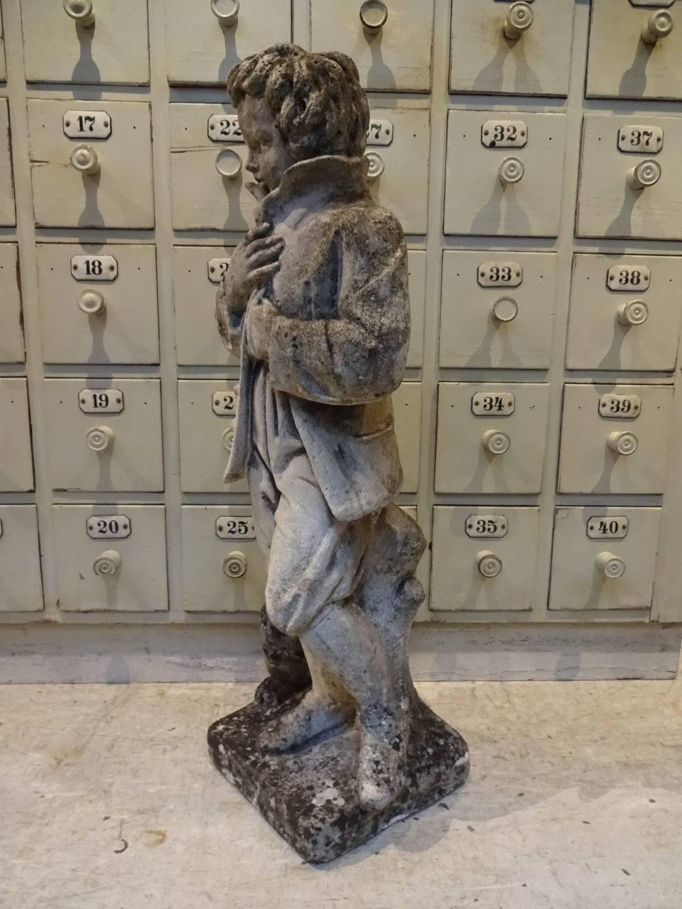 Garden Statue of a Boy at 1stDibs | boy garden statues