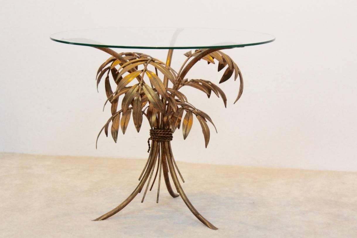 Eye-Catching Hollywood Regency Gilt Palm Tree Coffee Table by Hans Kögl ...