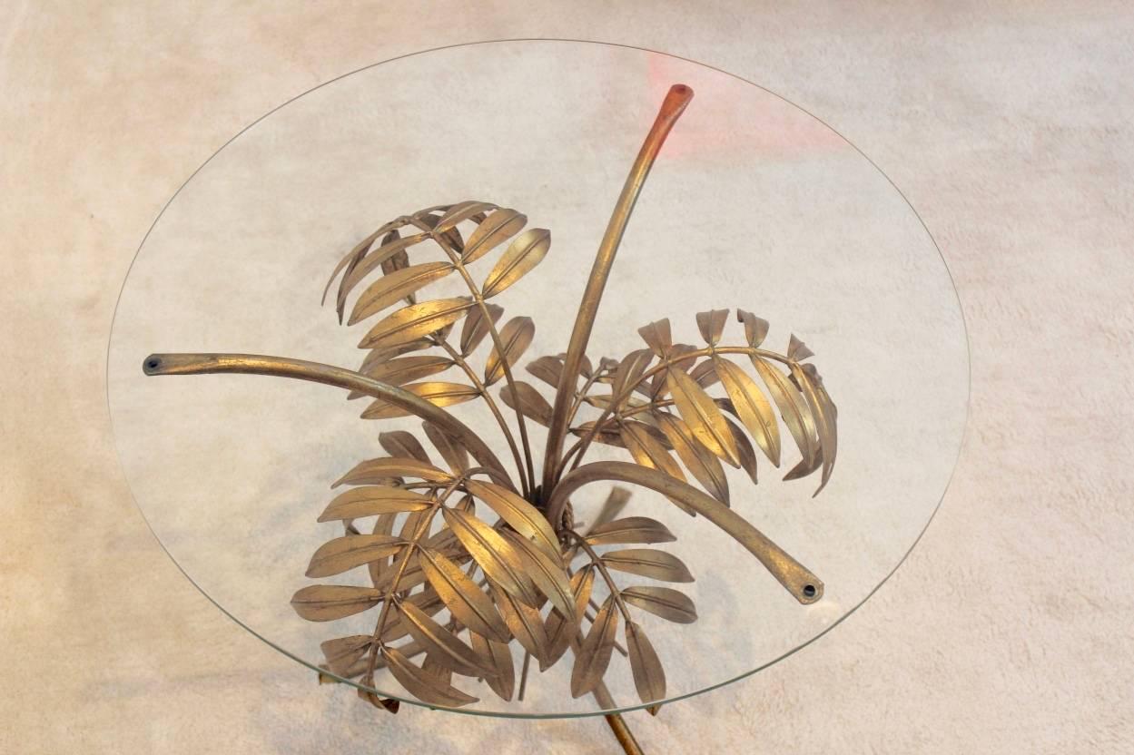 Eye-Catching Hollywood Regency Gilt Palm Tree Coffee Table by Hans Kögl ...