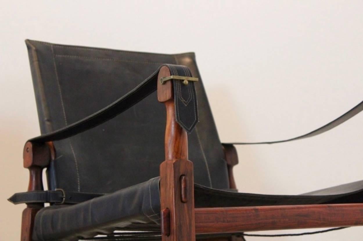 Mid-Century M. Hayat and Bros Ltd, Rosewood Safari Chairs at 1stDibs ...