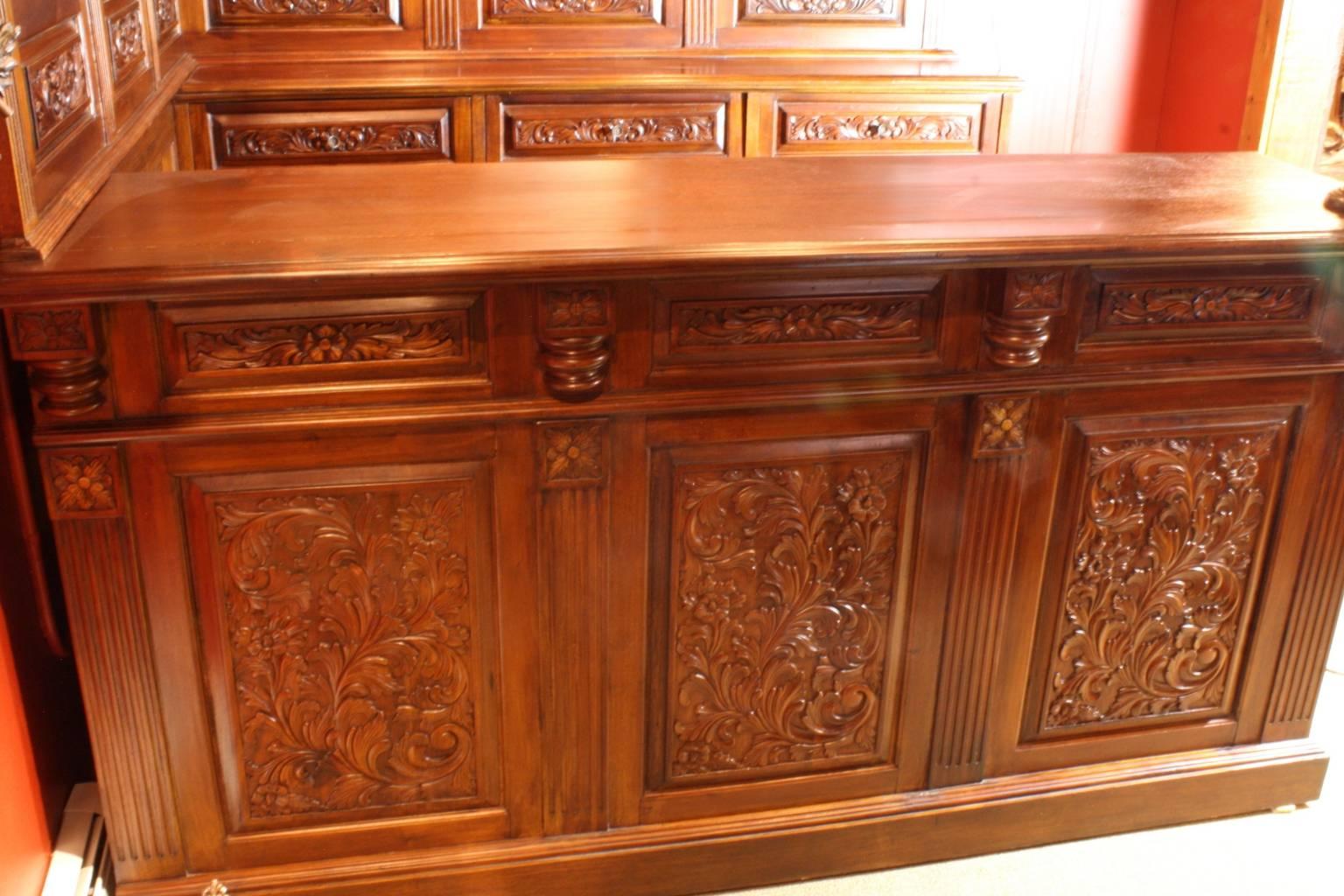 Early 20th Century Walnut English Bar at 1stDibs