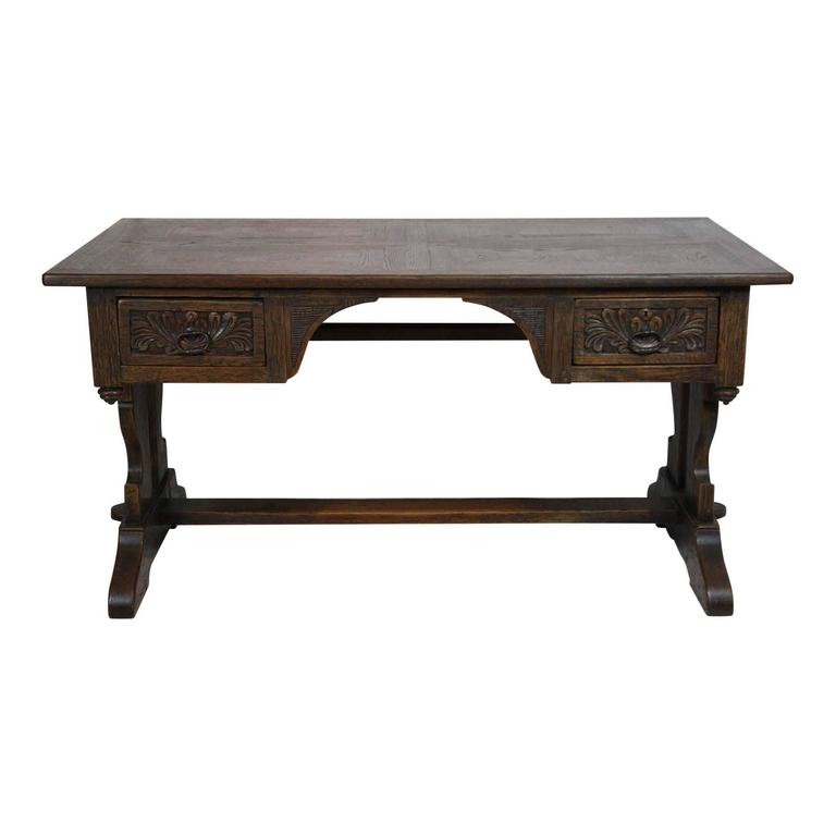 Oak Trestle Partners Writing Desk at 1stDibs