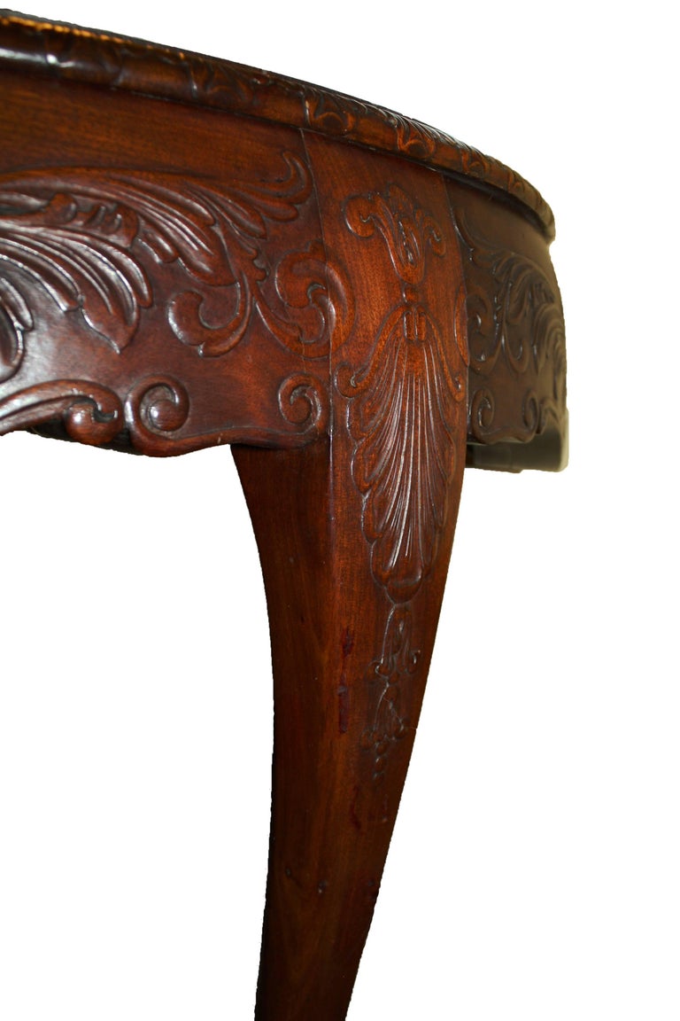 French High Fleck Oak Occasional or Side Table, circa 1930 For Sale at ...