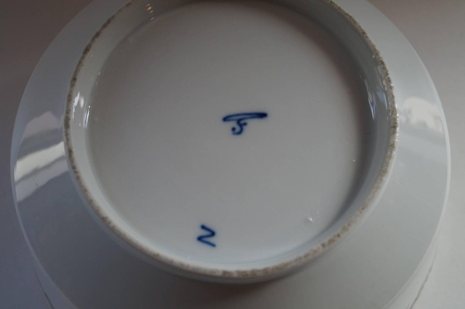 Late 18th Century Furstenberg Demitasse Bowl, Cups and Saucers For Sale ...