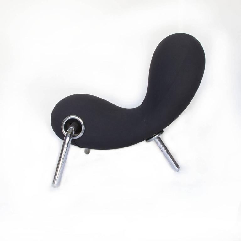 1988, Marc Newson, 2 x Black "Embryo" Lounge Chair for Cappellin at 1stdibs