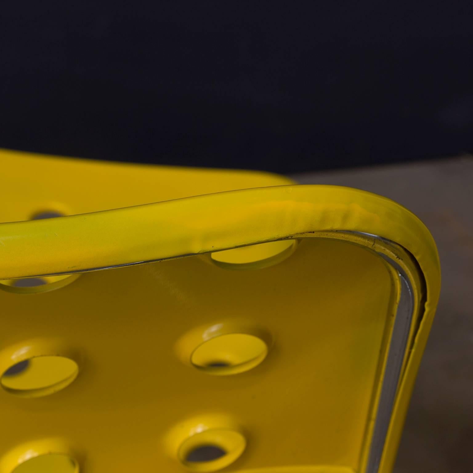 1971, Rodney Kinsman, Set Rare Yellow Omstak Stacking Chairs at 1stDibs