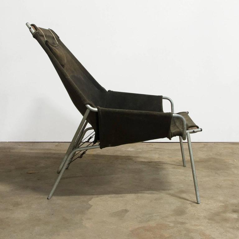 1954, Erik Ole Jorgesen, Easy Lounge Chair J 361 in Suede by Bovirke For Sale at 1stDibs