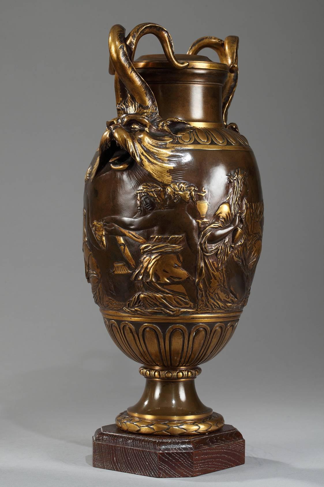 Pair of Bronze Vases by Ferdinand Barbedienne, 19th Century at 1stDibs ...