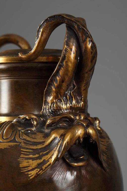 Pair of Bronze Vases by Ferdinand Barbedienne, 19th Century at 1stDibs ...