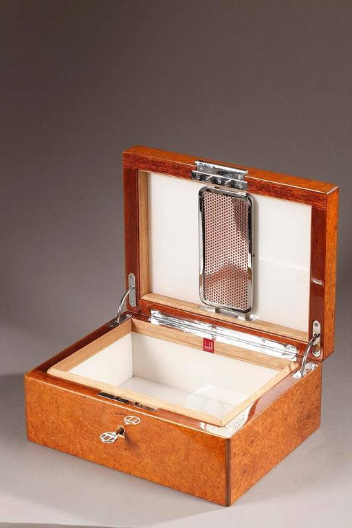 Dunhill Wooden Cigar Box, 1970s at 1stDibs