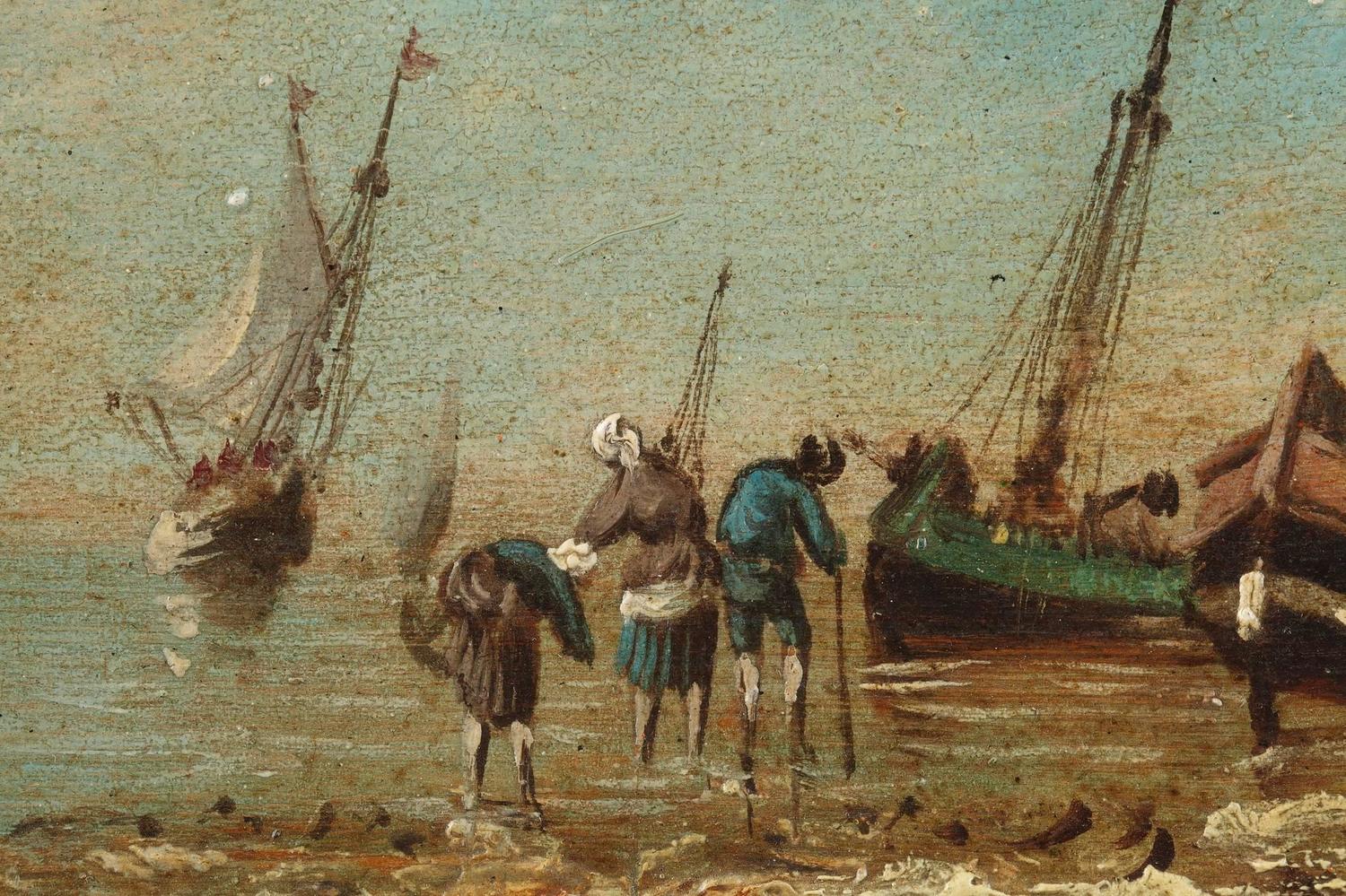 Pair of Seascape Oil Paintings by Pierre-Julien Gilbert For Sale at 1stdibs