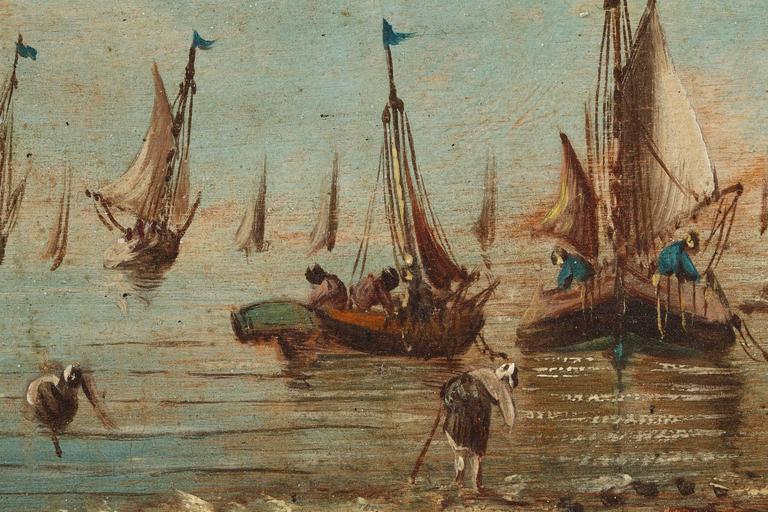 Pair of Seascape Oil Paintings by Pierre-Julien Gilbert at 1stDibs