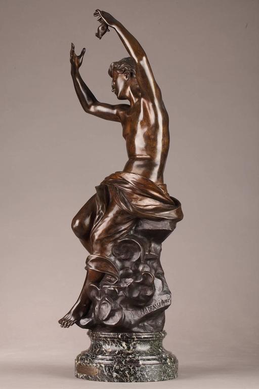 Le Crepuscule 'Twilight' by Luca Madrassi, Bronze Sculpture, Late 19th ...