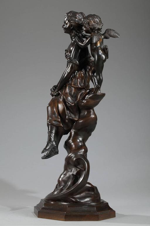 Art Nouveau Bronze Group, Charles Perron at 1stDibs
