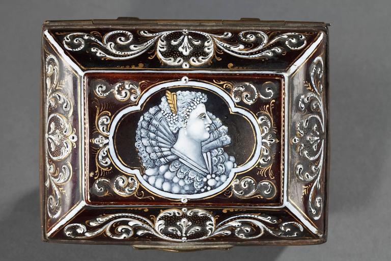 Late 19th Century Limoges Enamel Keepsake Box at 1stDibs