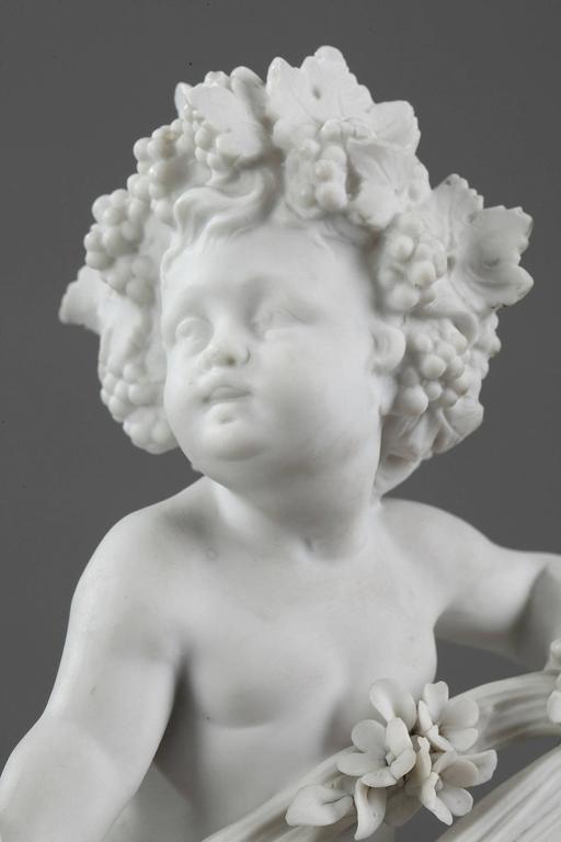 19th Century Bisque Bacchus in a Chariot Pulled by Panthers at 1stDibs