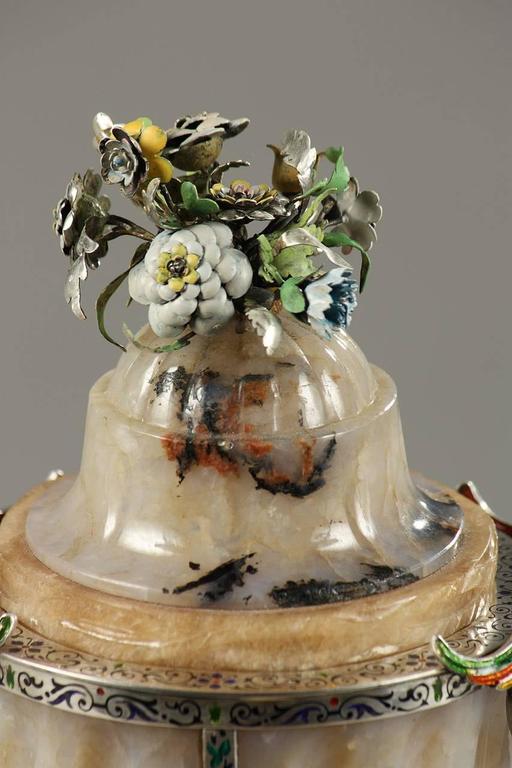 19th Century French Agate and Enamel Vase at 1stDibs | agate vase