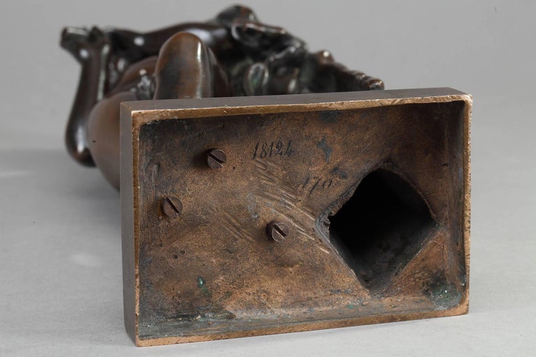 19th Century Bronze Sculpture "Marsyas Playing the Flute" at 1stDibs