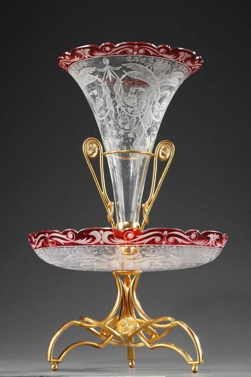 Late 19th Century Crystal And Gilt Bronze Centrepiece At 1stdibs