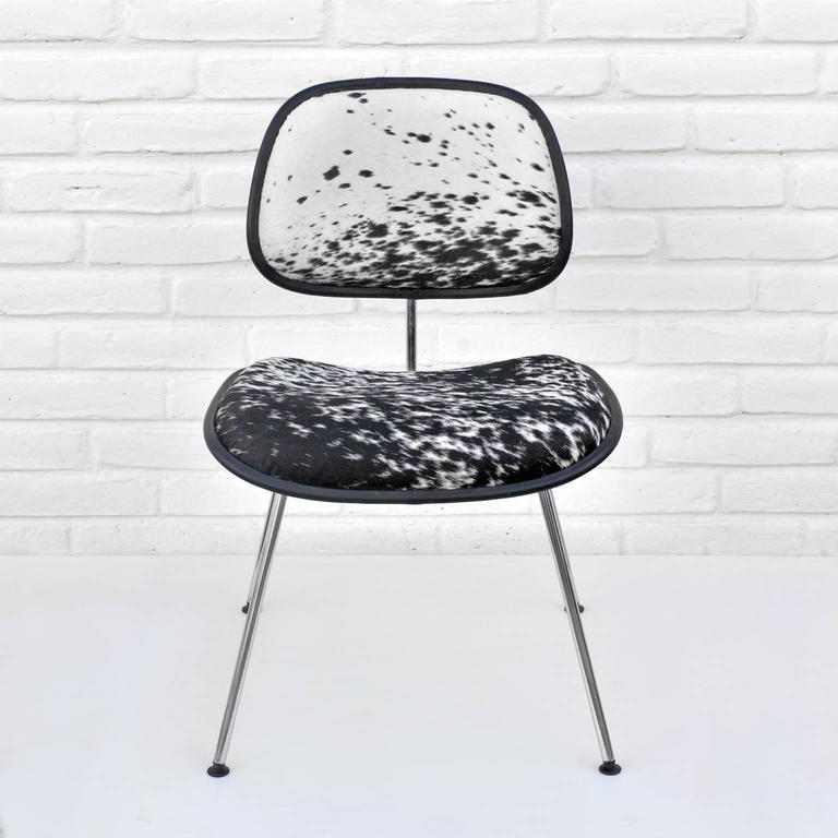 Charles and Ray Eames for Herman Miller, DCM Cowhide Side Chair For ...