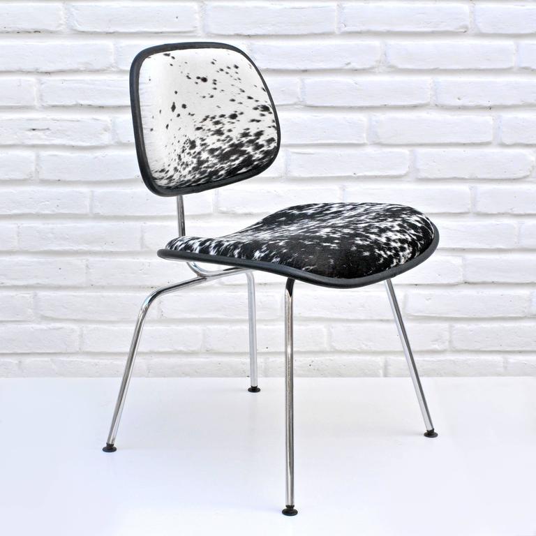 Charles and Ray Eames for Herman Miller, DCM Cowhide Side Chair For ...