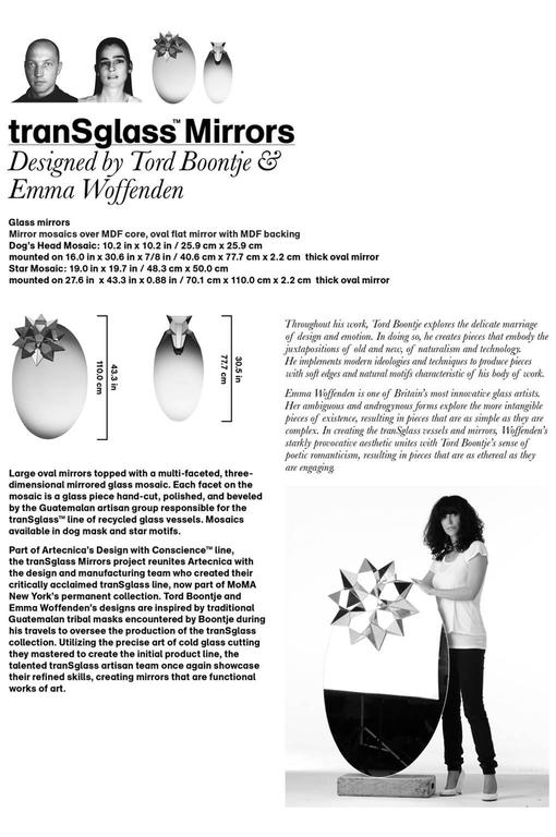 Trans Glass Mirror Star Design by Tord Boontje Made by Artisans in ...