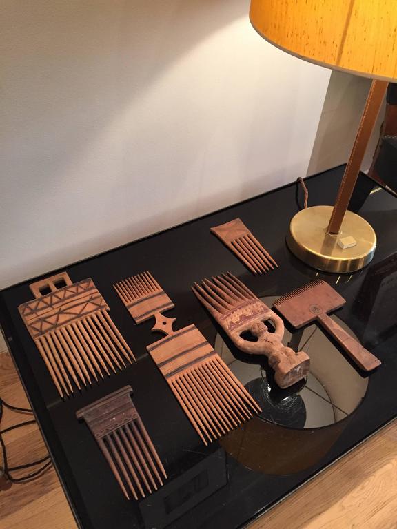 Collection of Six Carved 'Yoruba' Hardwood Tribal Combs at 1stDibs