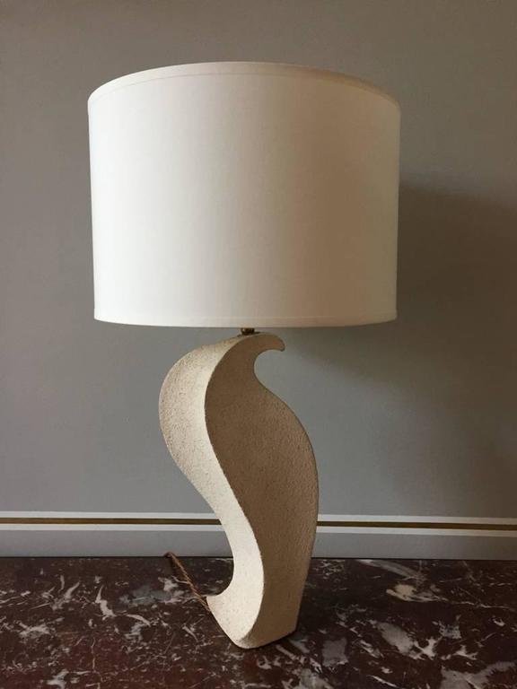Zoomorphic, 1960s French Carved Limestone Lamp at 1stDibs