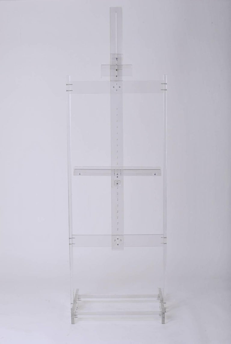 French 1970s Monumental Perspex Easel at 1stDibs