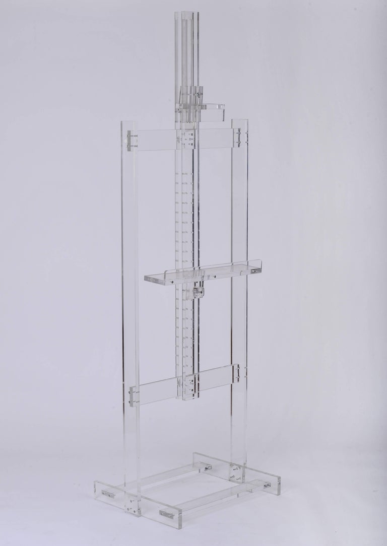 French 1970s Monumental Perspex Easel at 1stDibs