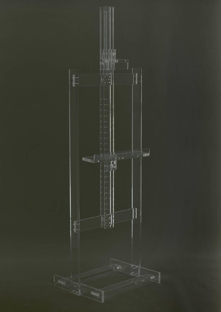 French 1970s Monumental Perspex Easel at 1stDibs