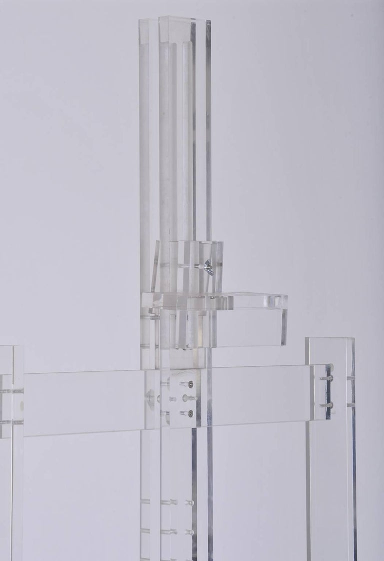 French 1970s Monumental Perspex Easel at 1stDibs
