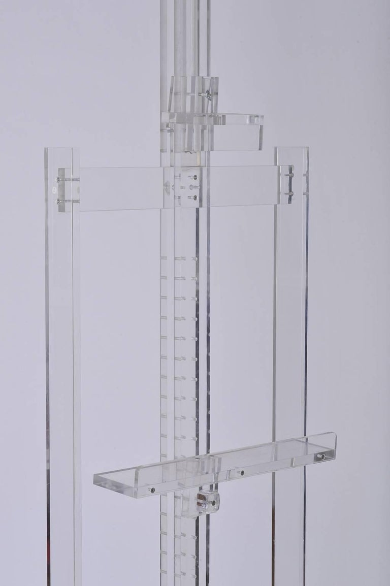 French 1970s Monumental Perspex Easel at 1stDibs