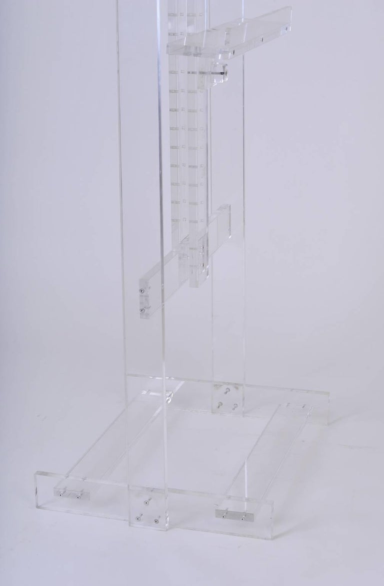 French 1970s Monumental Perspex Easel at 1stDibs