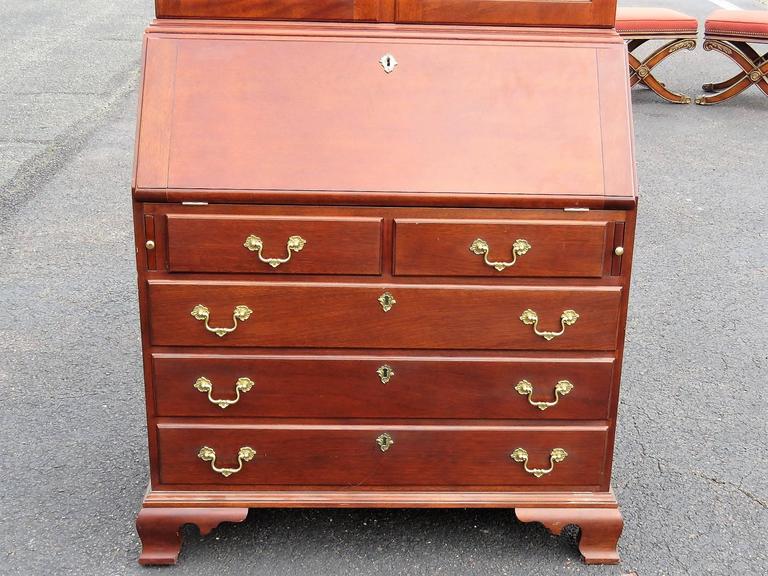 Stickley Secretary Desk with Bookcase Top For Sale at 1stdibs
