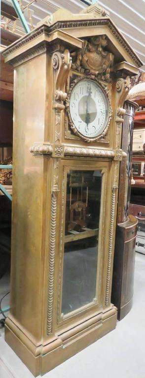 Monumental Unique Singer Sewing Co. Bronze Master Clock For Sale at ...
